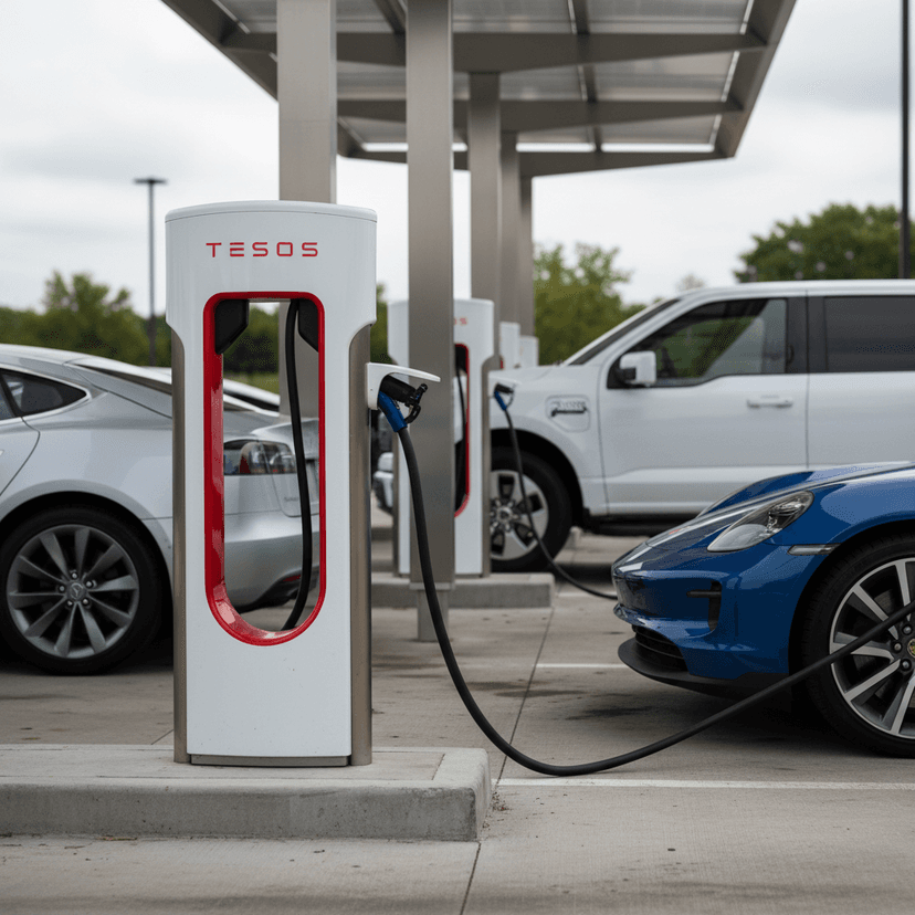 Non-Tesla Charging Stations Near Me (2025 Guide) | Recharged