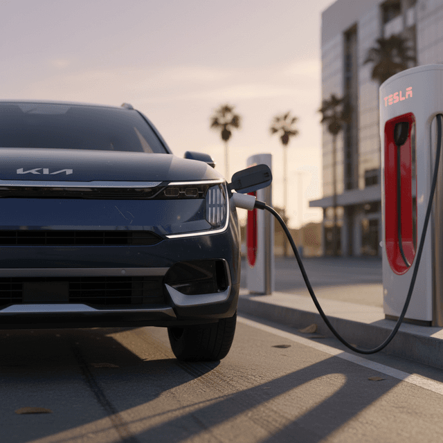Can Kia EV9 Charge at Tesla Supercharger? Connector Guide | Recharged
