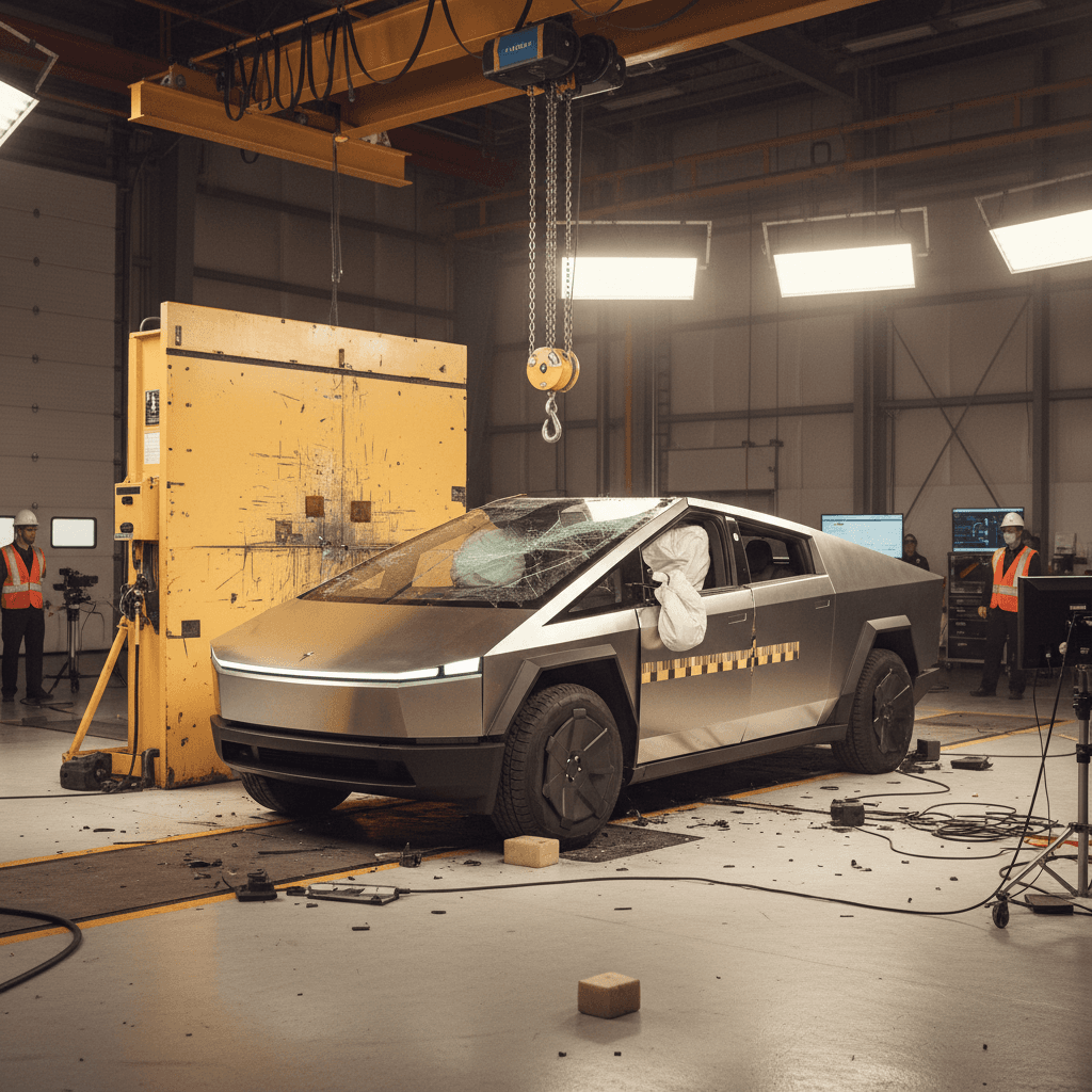 Tesla Cybertruck Safety Rating & Crash Test Results 2025 | Recharged