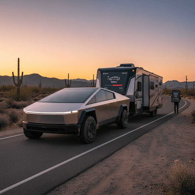 Tesla Cybertruck Towing Capacity & Range Loss Guide 2026 | Recharged