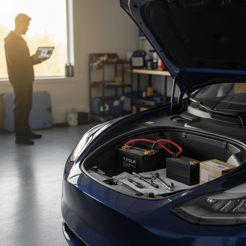Tesla Model Y 12V Battery Replacement Guide (2026) | Recharged
