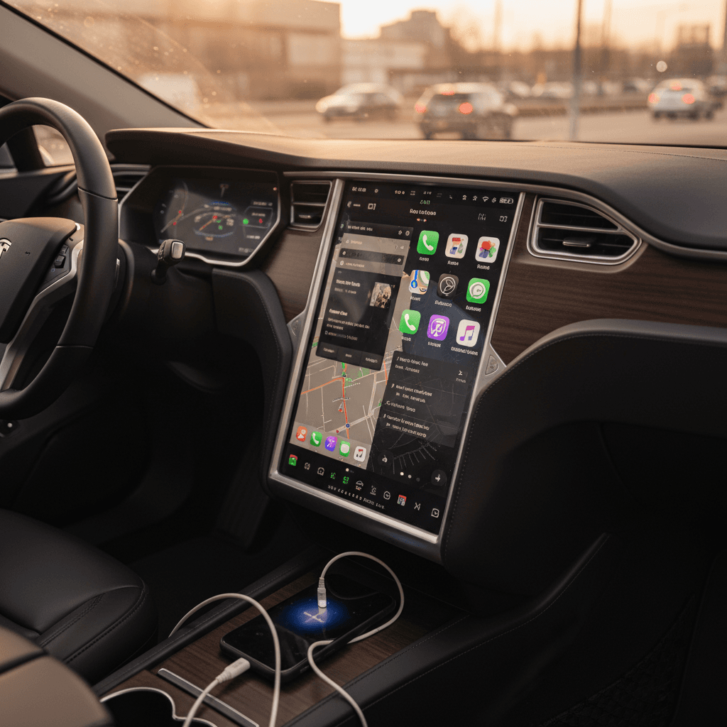Tesla vs Android Auto vs CarPlay: 2025 Infotainment Guide | Recharged
